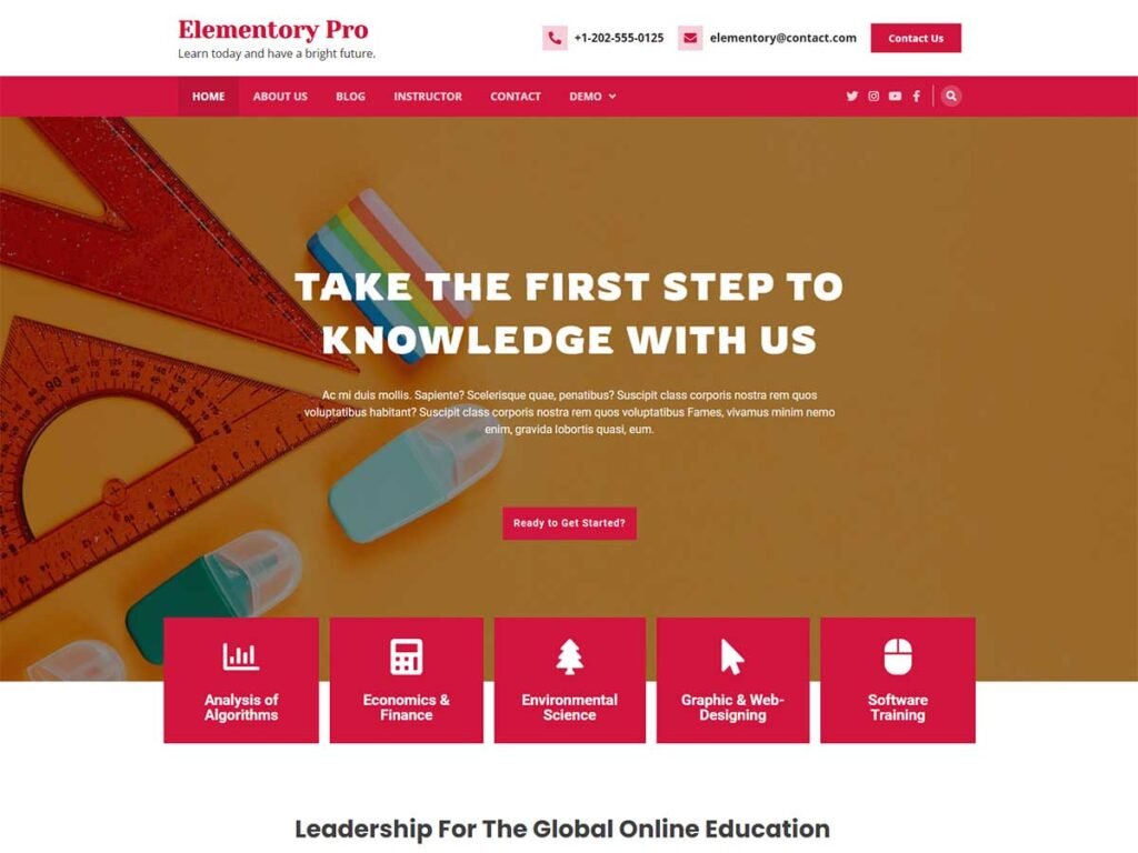 Elementory Pro » The WordPress Theme » Ascendoor