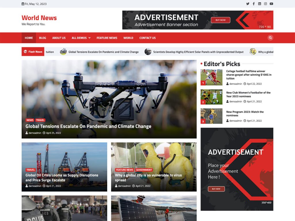 World News » The WordPress Magazine Theme » Ascendoor