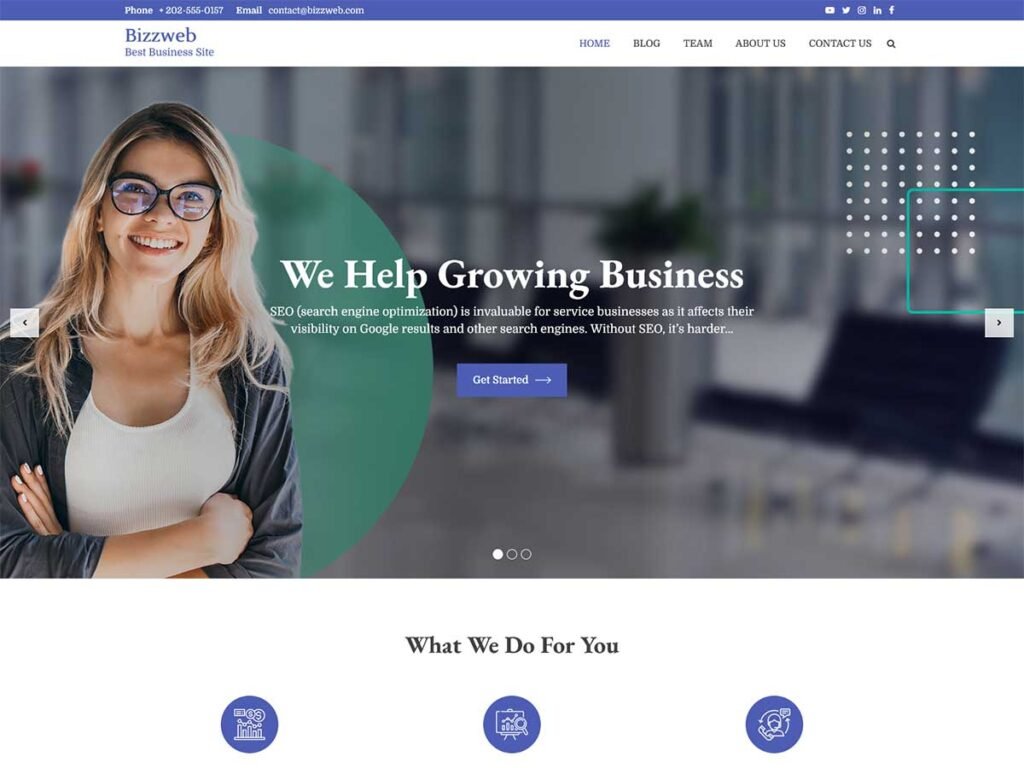 Bizzweb » The WordPress Business Theme » Ascendoor